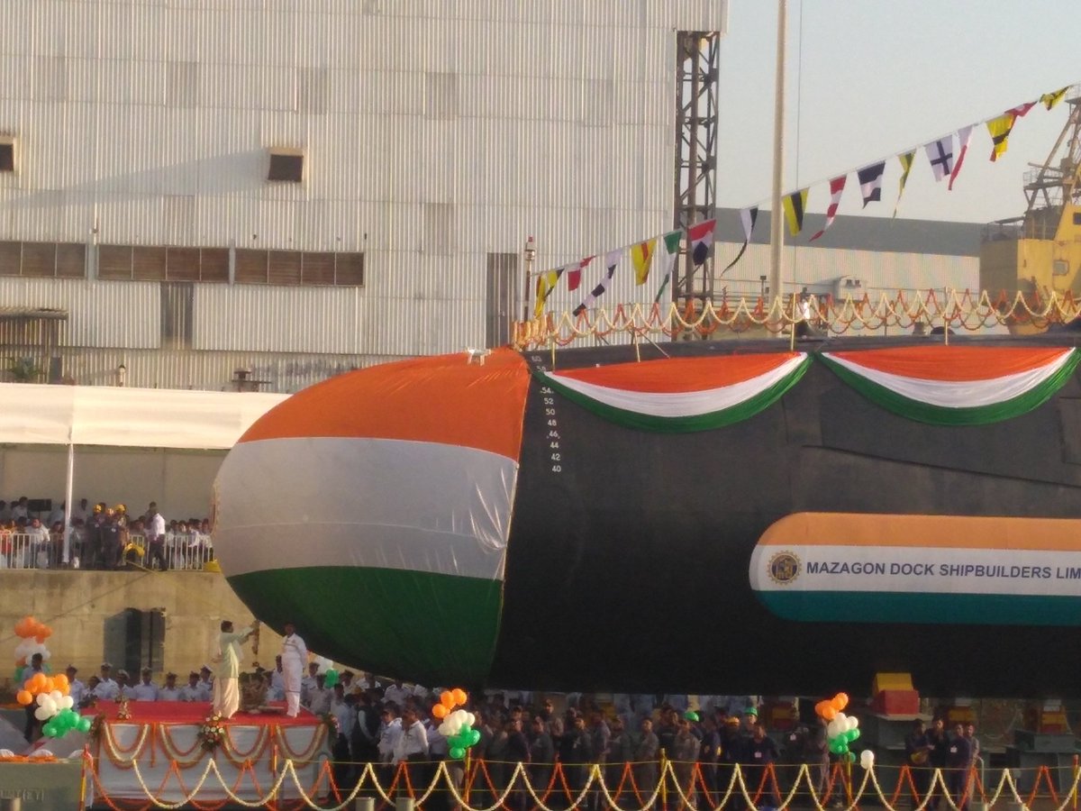 Check out pics and video of India's third state-of-the-art Scorpene ...
