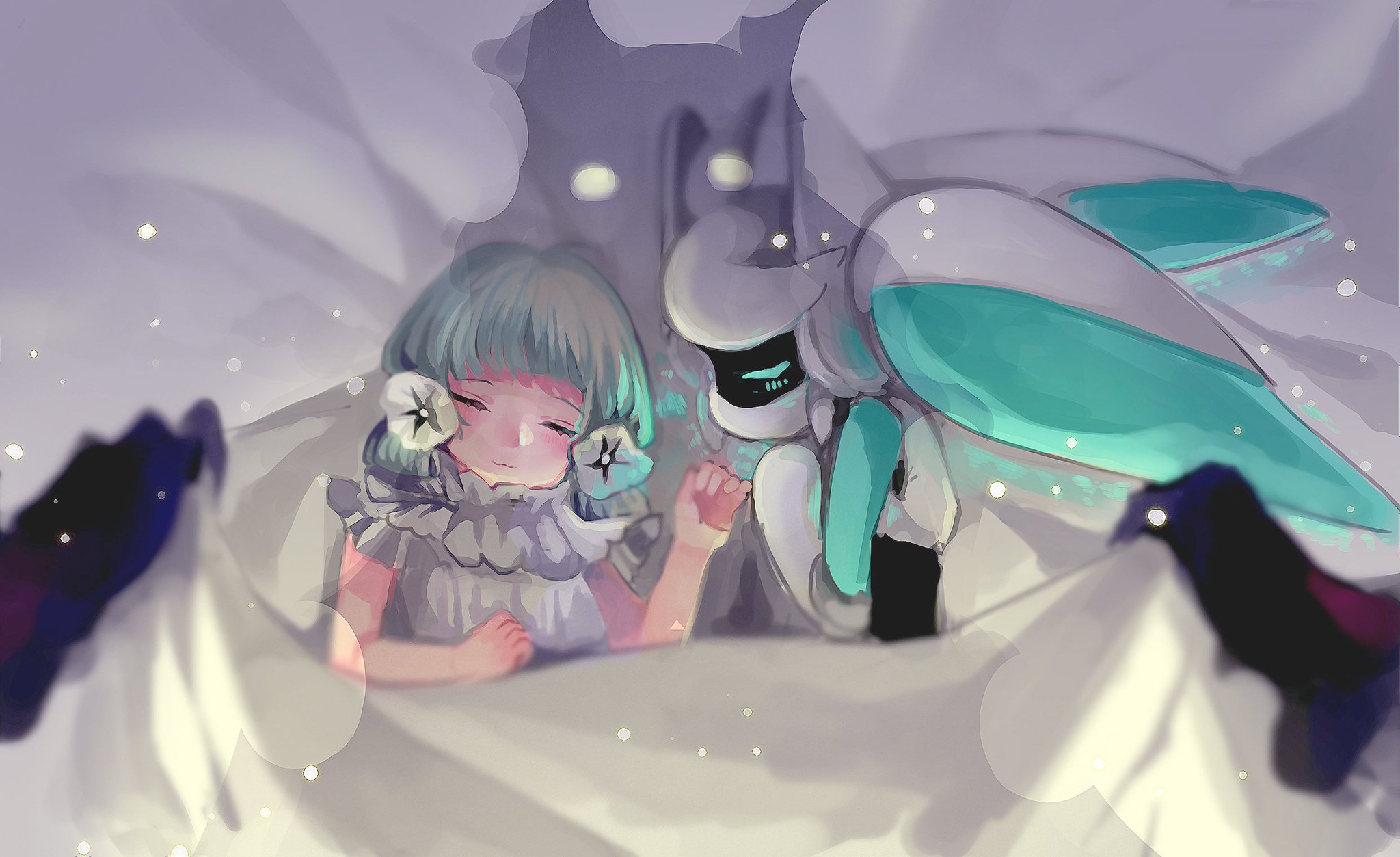 Rakku on Twitter: "> voidollちゃんとコクリコちゃんが気持ちよさそうに寝ているところに悪魔がそっと布団をかけてる絵を…是非… https://t.co ...