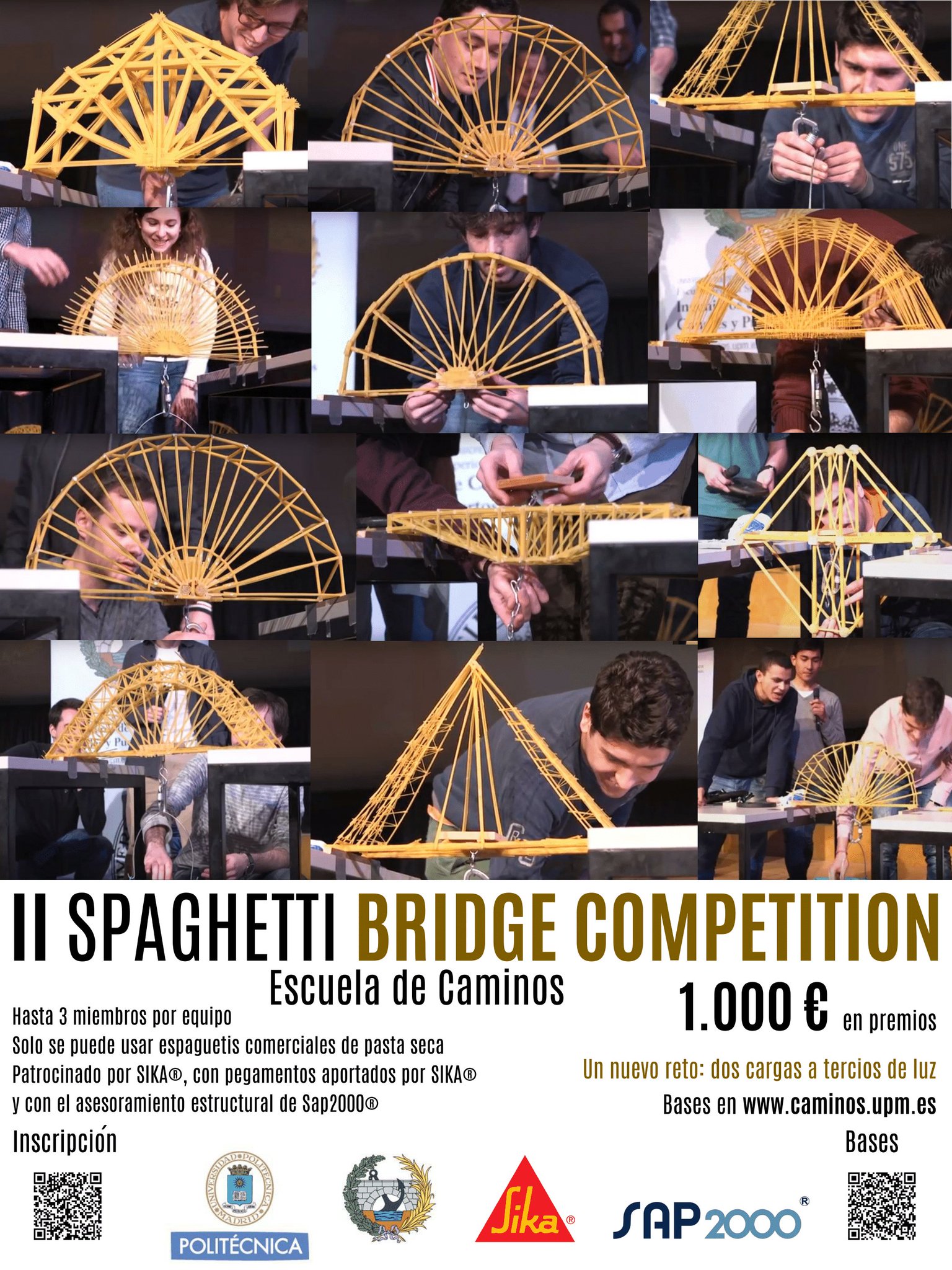 Delegación Caminos on Twitter: "¡Segunda edición del Spaghetti Bridge ...