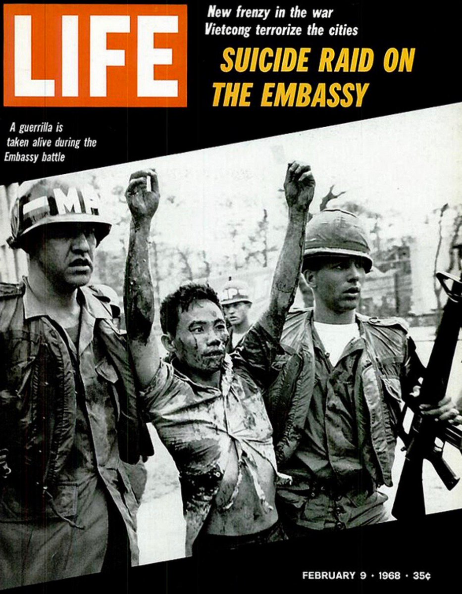 Viet Cong guerrillas seize US Embassy, Saigon, during Tet Offensive in ...