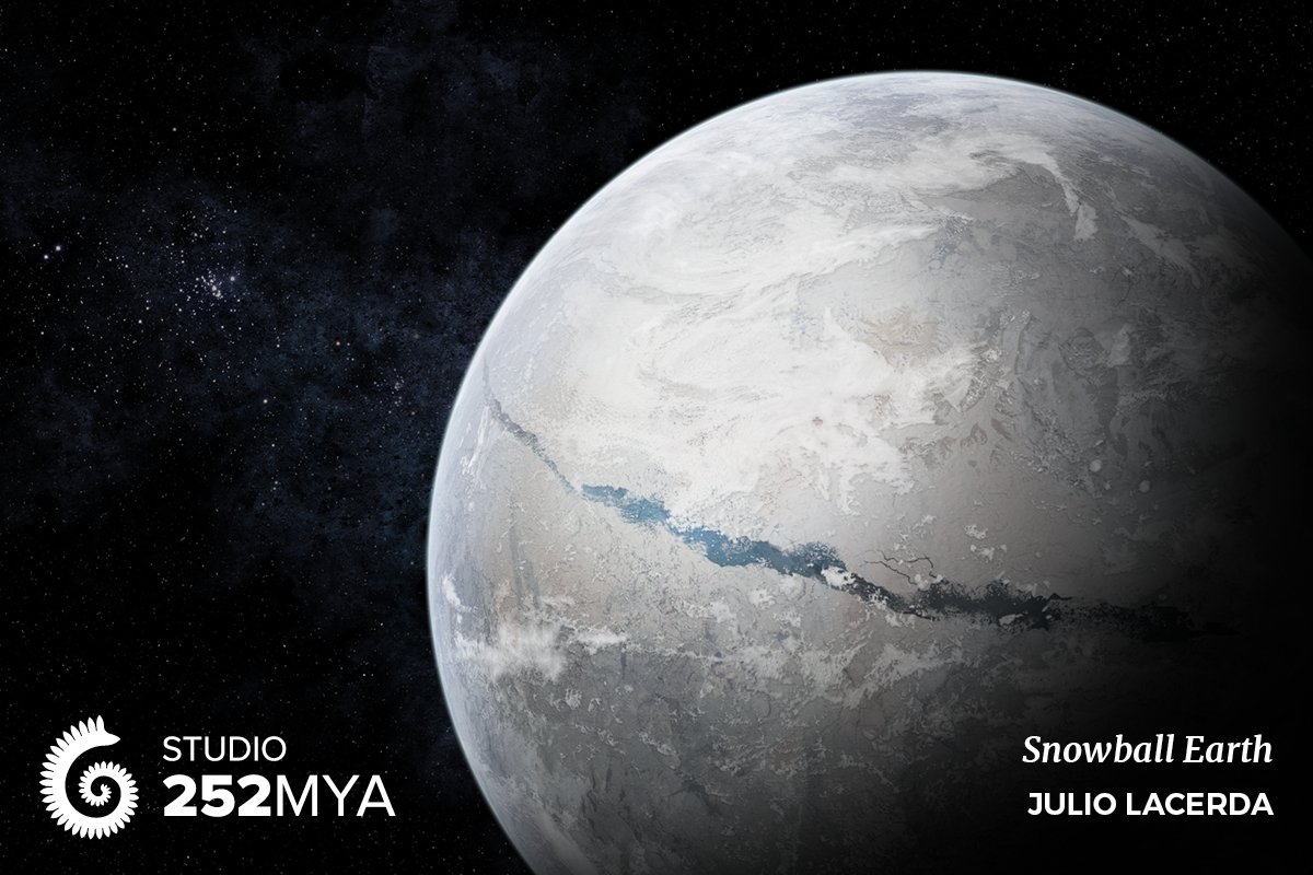Studio 252MYA on Twitter: "Snowball Earth // Julio Lacerda More than once in history, our planet ...