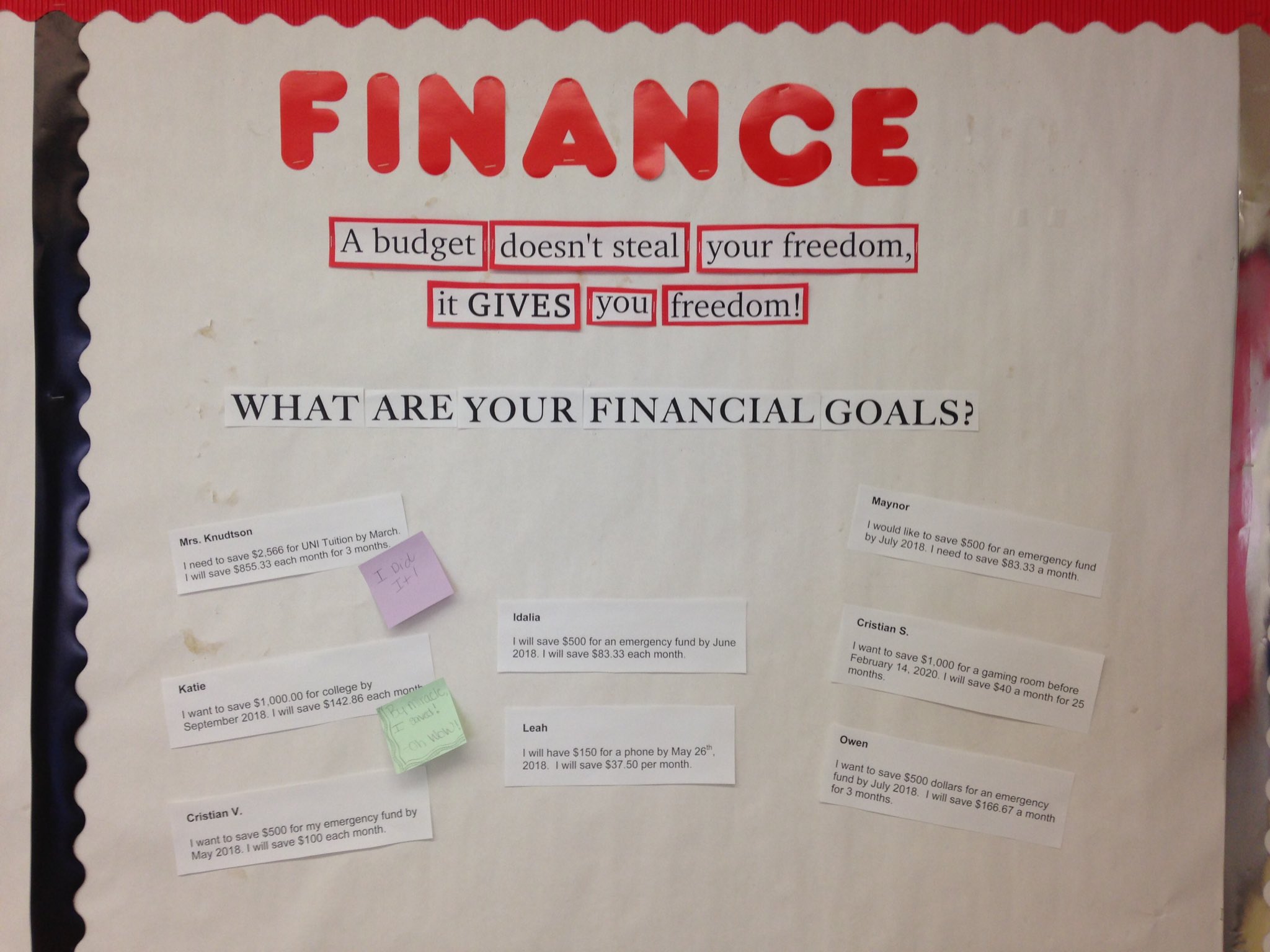 Banking Bulletin Board