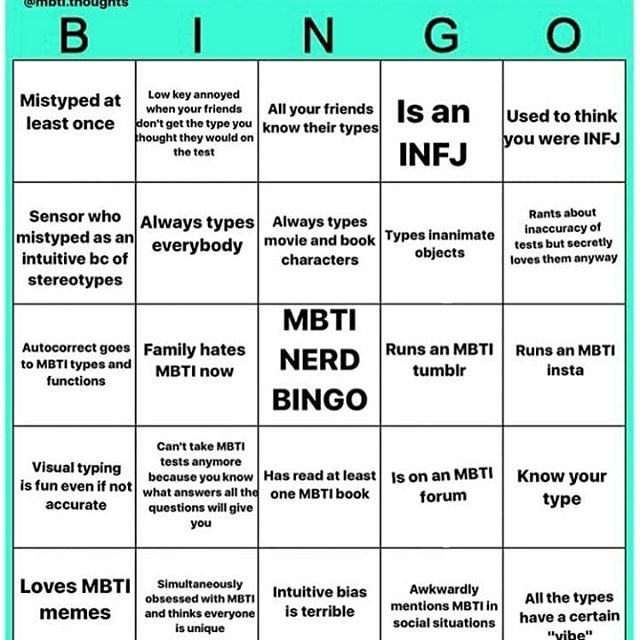 Intj Bingo Intj Intp Personality Intp Personality Type