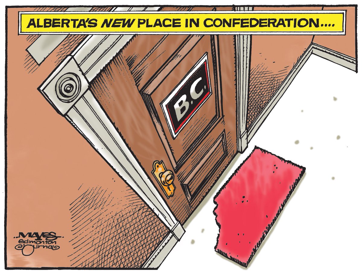 B.C. decision means Alberta is confederation's new doormat. (Cartoon by ...