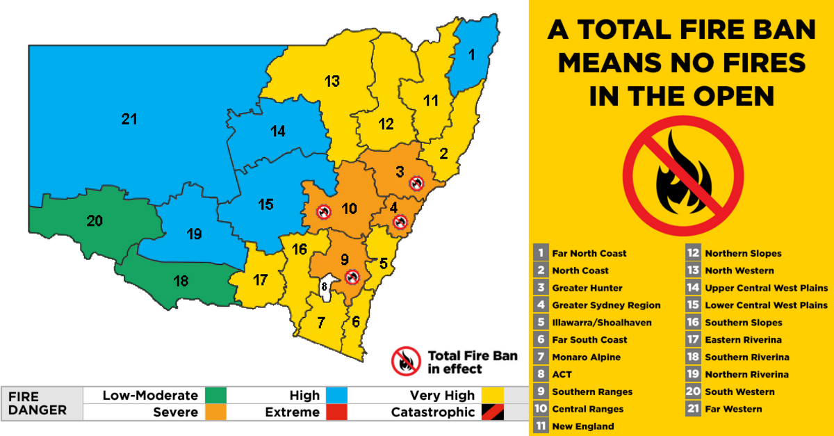 Sydney Fire Map