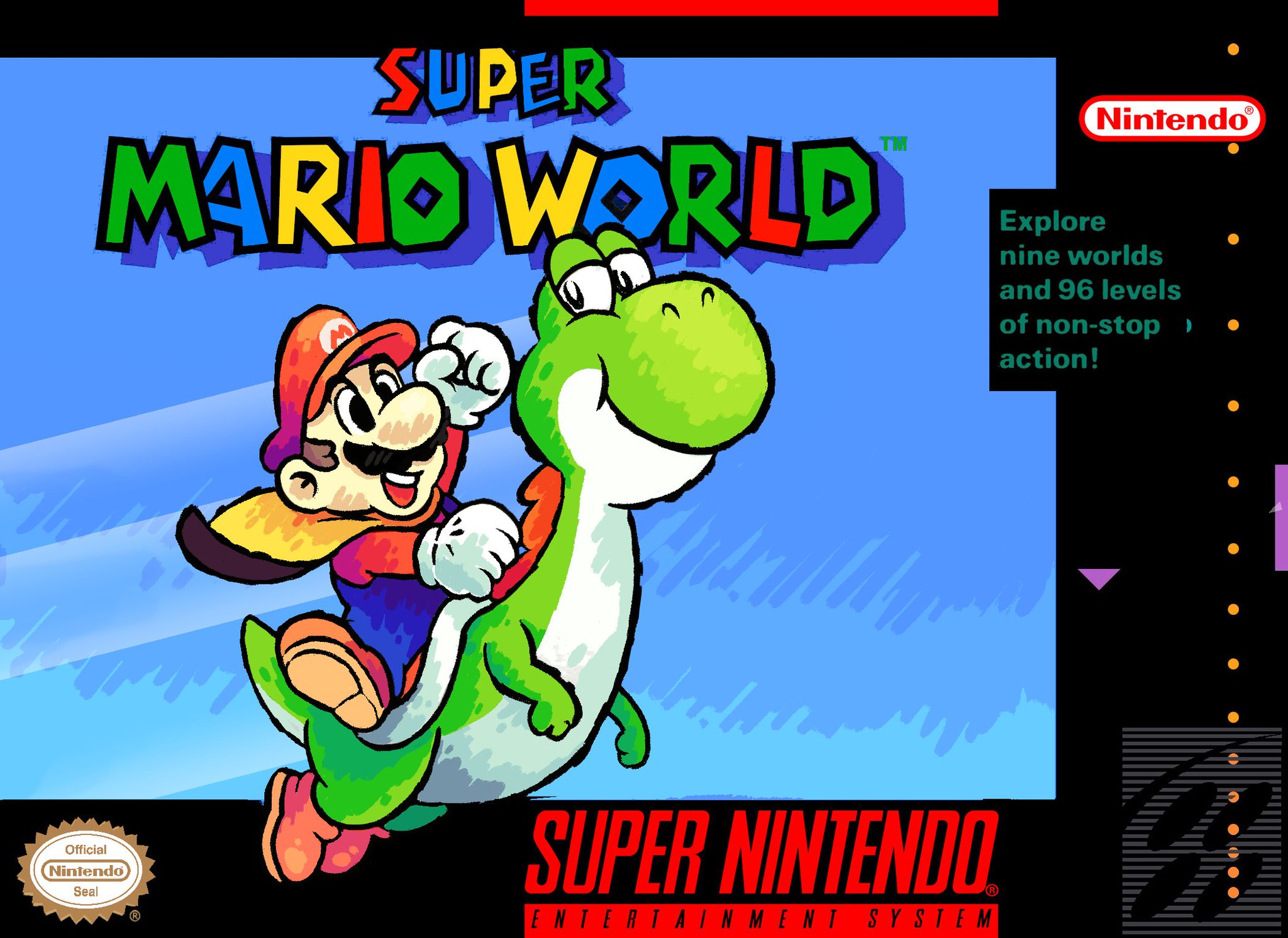Super Mario World 2 Box Art