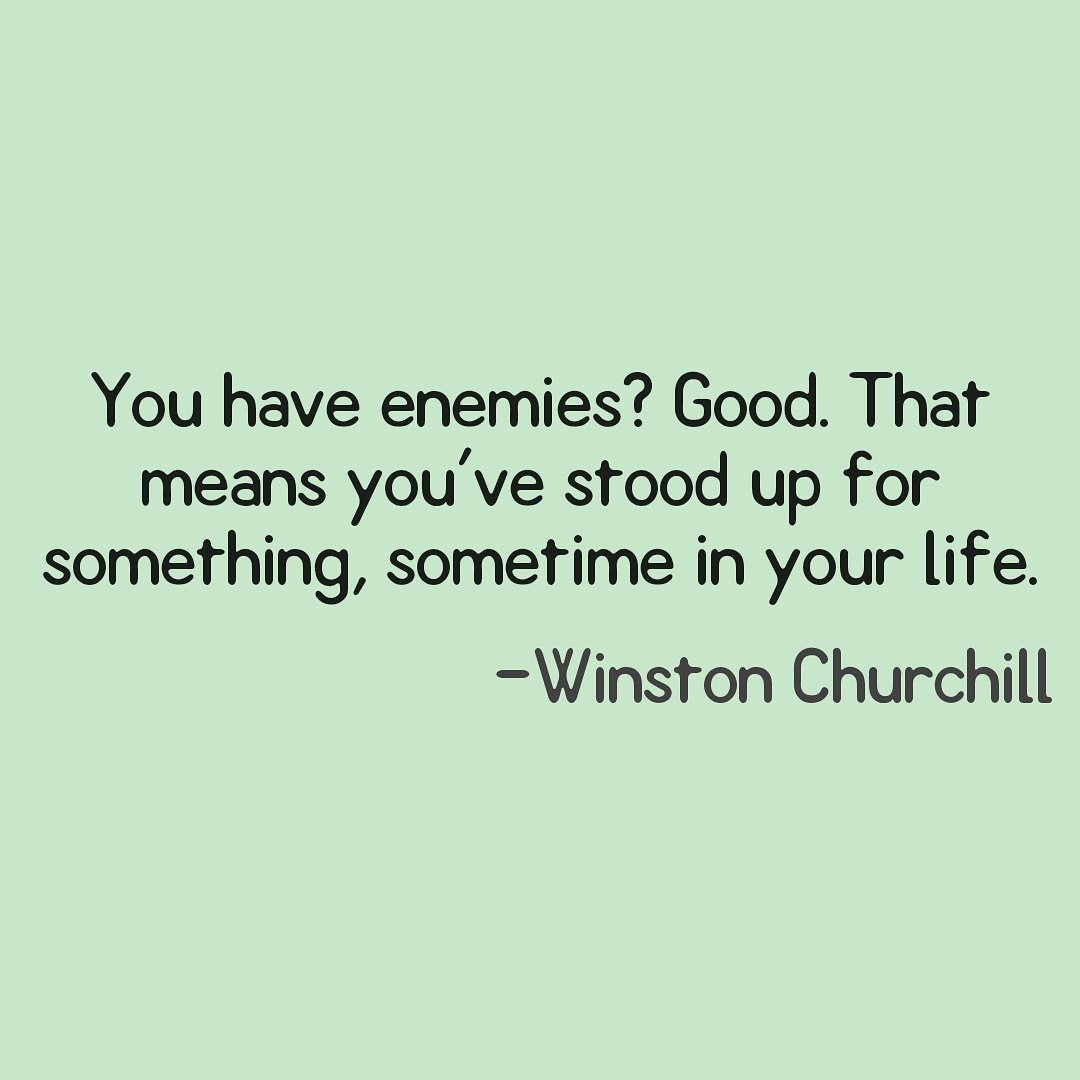 Having Enemies Quotes