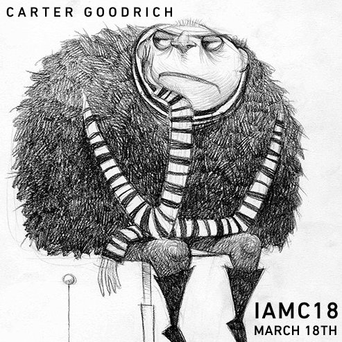 「Some Original art by Peter De Seve, one of our IAMAG Speaker」IAMAGの漫画