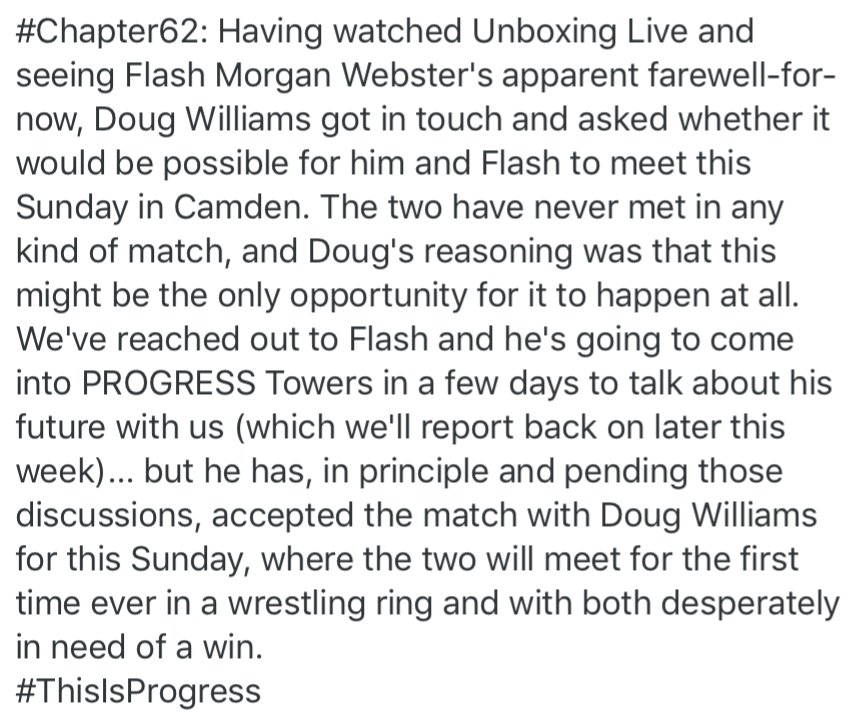 Progress Chapter 62 - Doug Williams vs Flash Morgan Webster : r ...