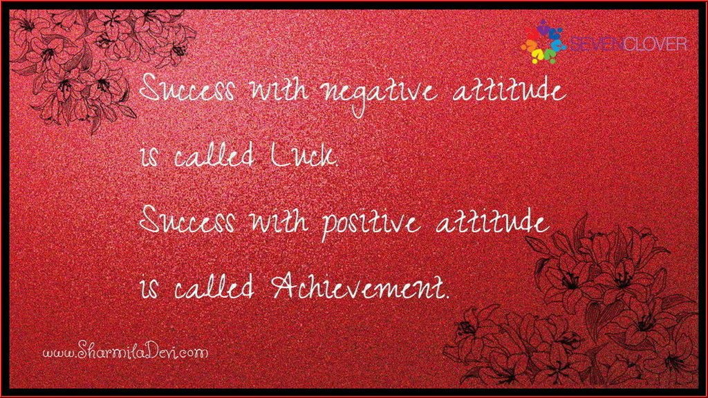 Quotes On Positive Attitude Achievers