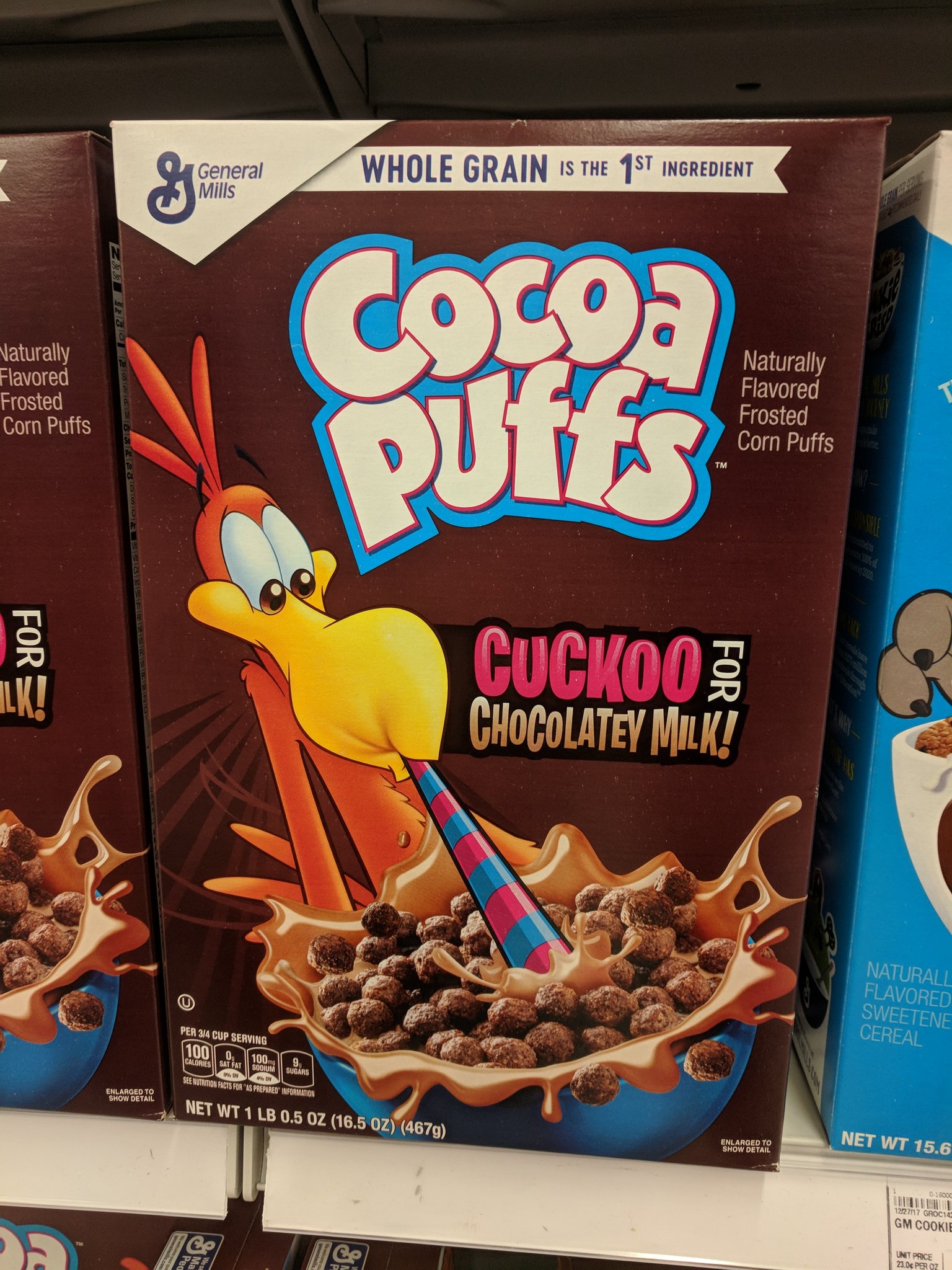 Cocoa Puffs Cereal Box Cover