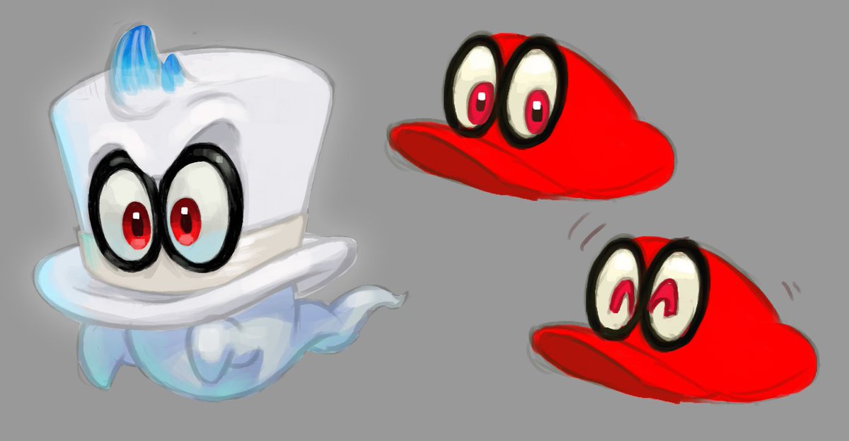 Here’s a look at the final design sketch for Cappy. When Cappy laughs ...
