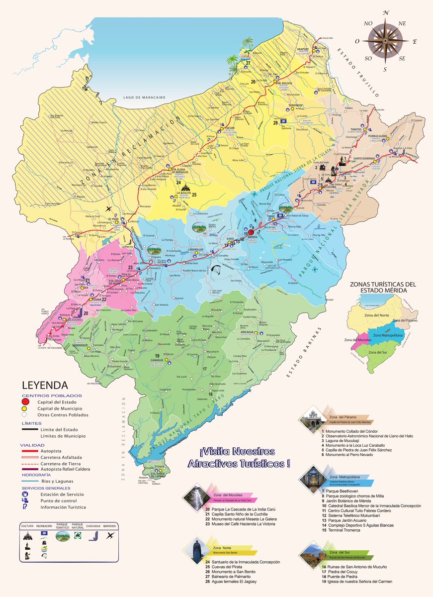 Mérida mapa turístico | Arsecultur.com