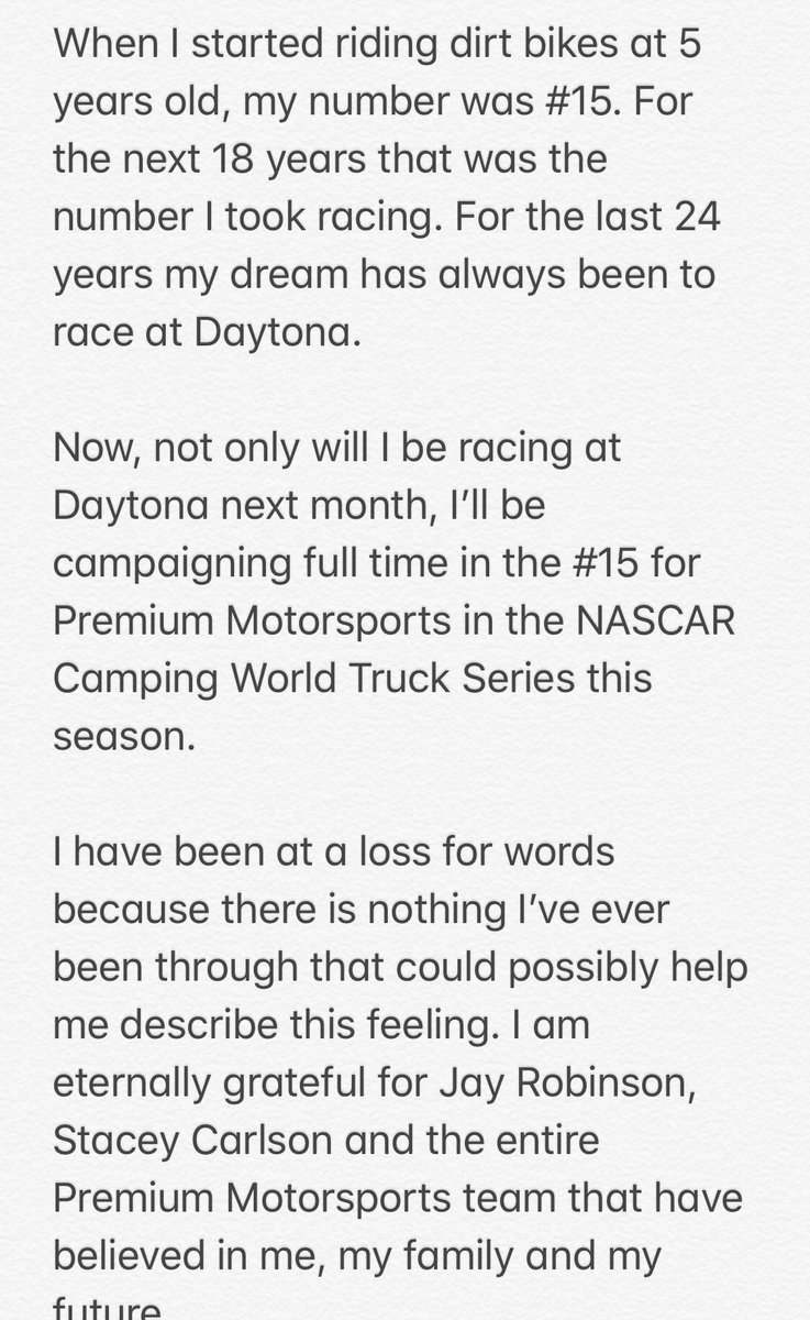 Robby Lyons Officially full time in the #15 Premium motorsports truck ...