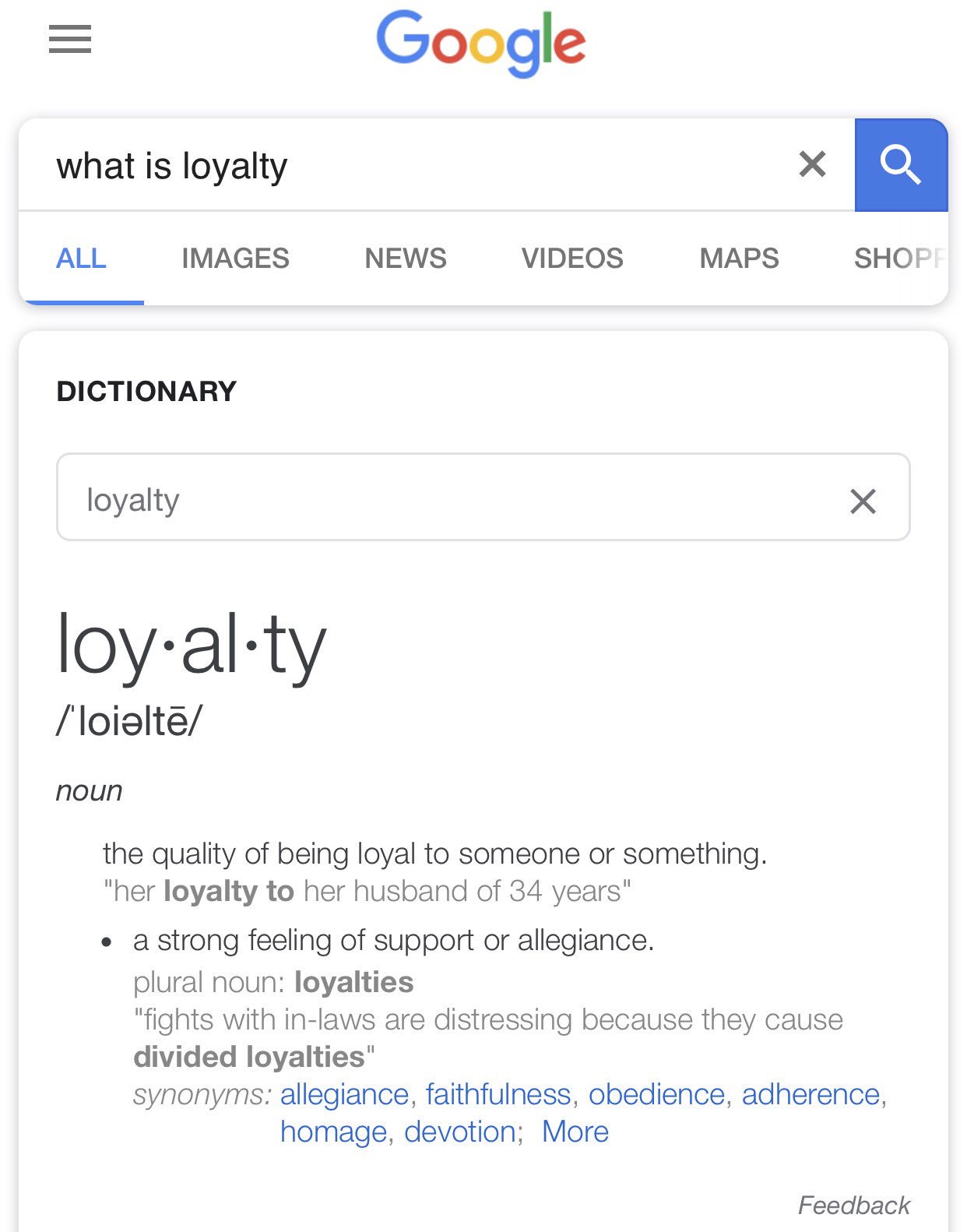 Loyalty Definition