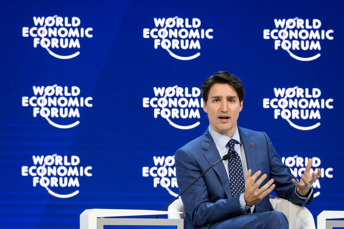 Justin Trudeau. World Economic Forum (WEF) annual meeting in Davos ...