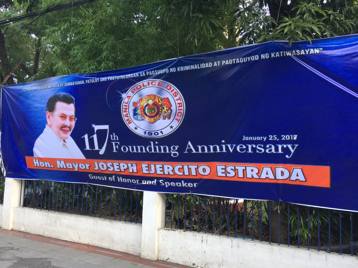Look: the manila police district is celebrating its 117th founding ...