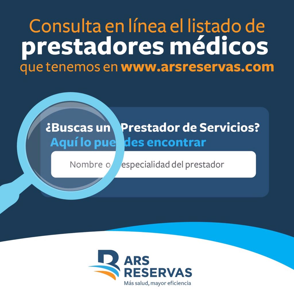ARS Reservas on Twitter: "Al optar por prestadores de servicios médicos, te sugerimos que ...