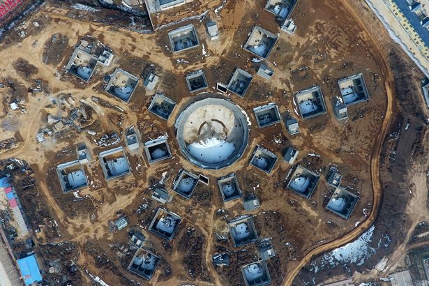 Rare glimpse inside 'mole town' where thousands of people live ...