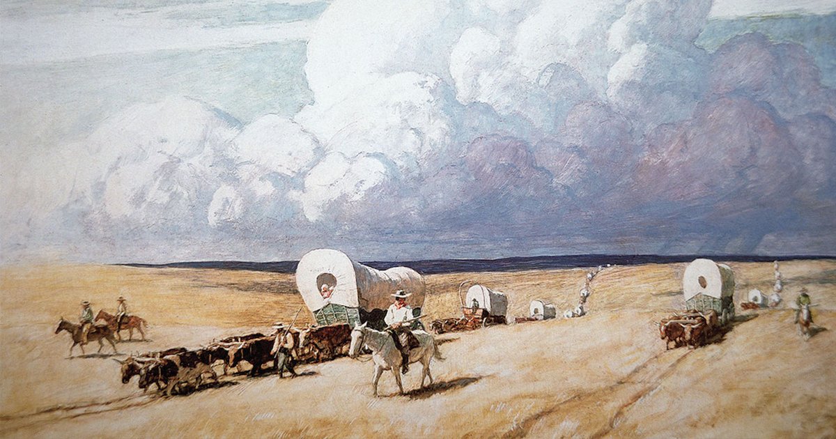 Westward Expansion Covered Wagon