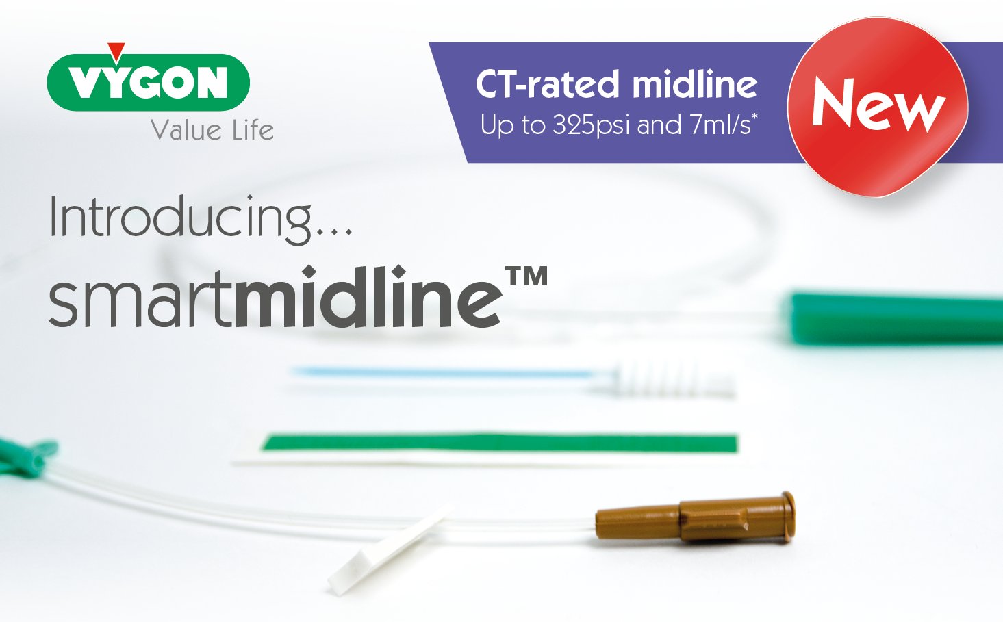Vygon Midline Vygon AMS 8508CP 4 Non Cuffed CVC/Midline Dressing Kit