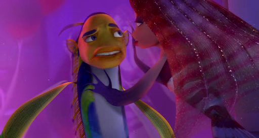 Shark Tale Lola And Oscar Kiss