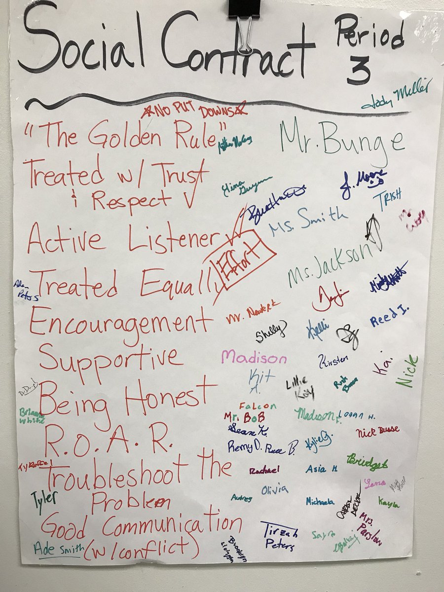 Classroom Social Contract