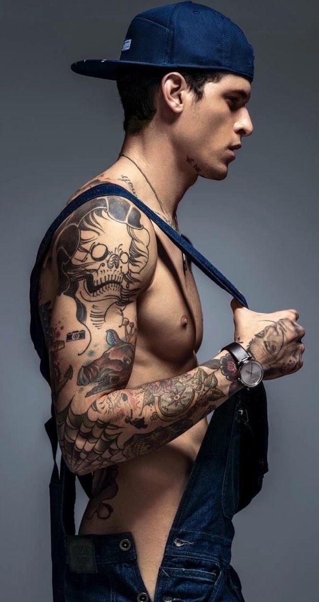Male Model Tattoo Sleeve