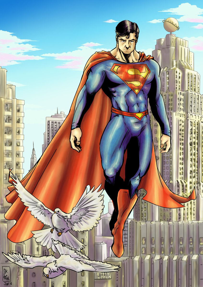 Superman Flying Drawings