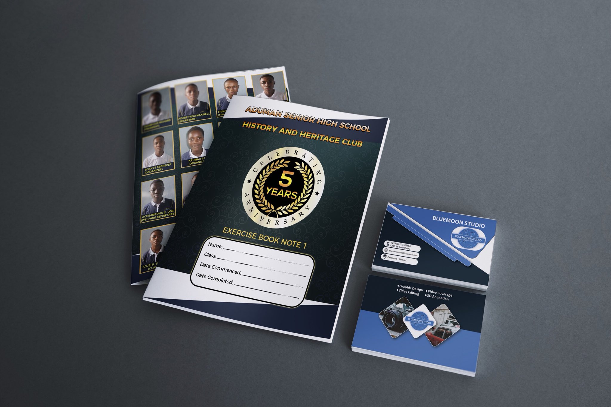 School Exercise Book Cover Design