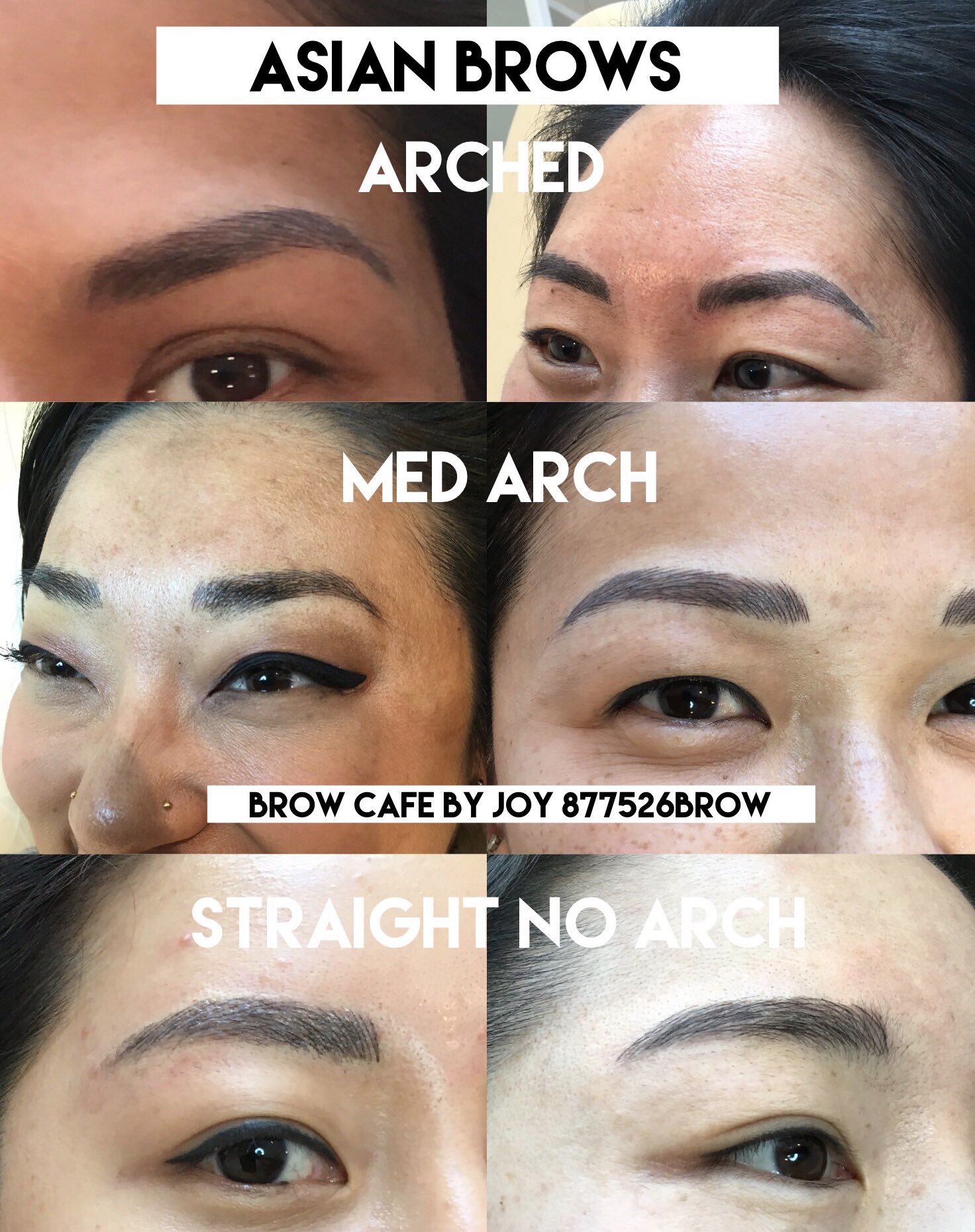 Arch Straight Eyebrows