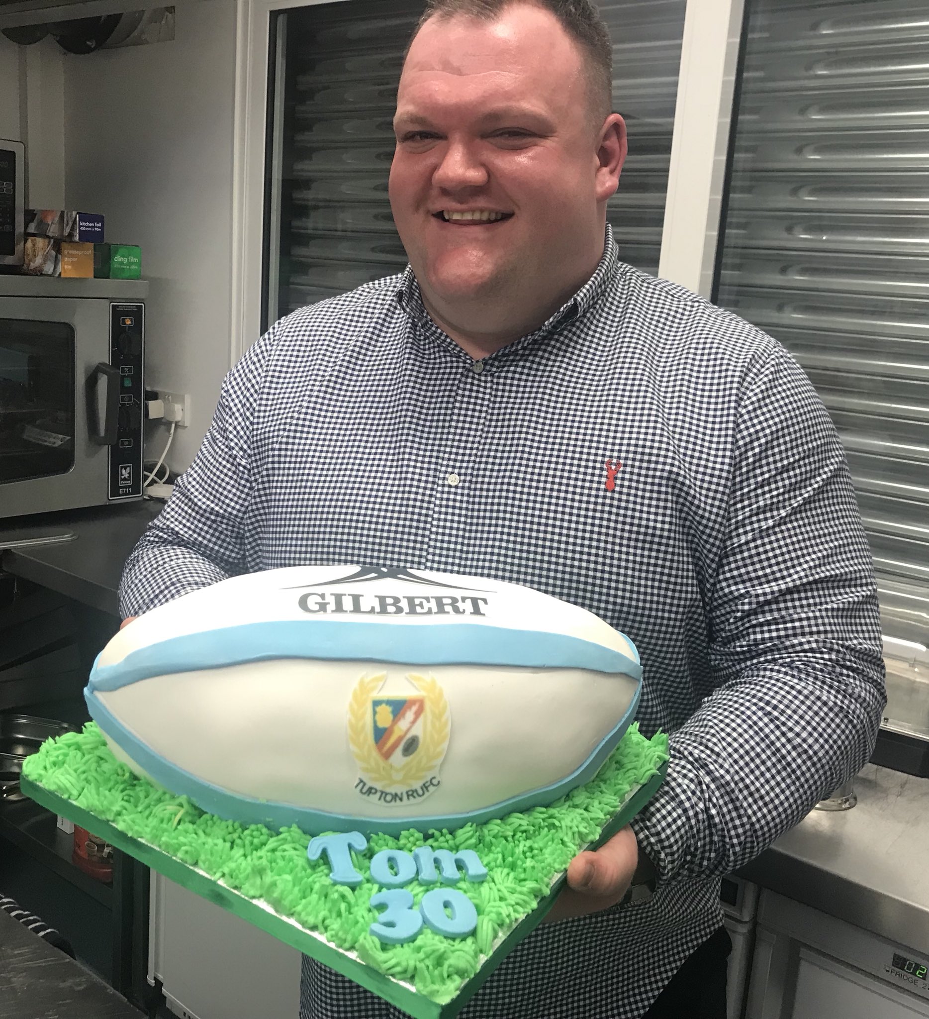 England Rugby Ball Cake