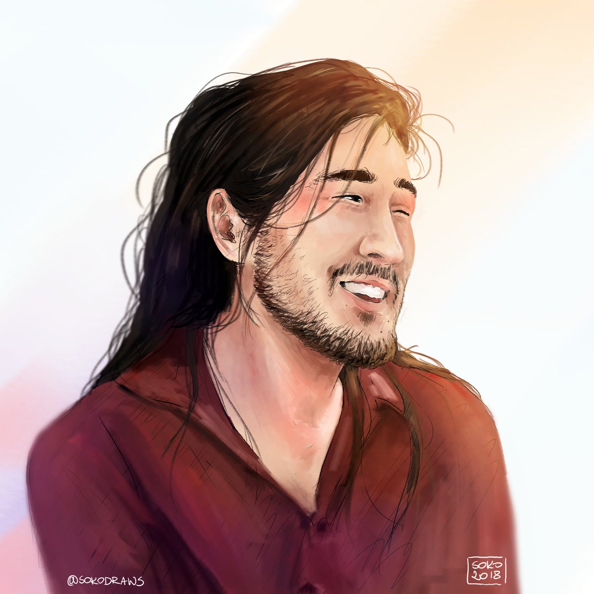 Markiplier With Long Hair