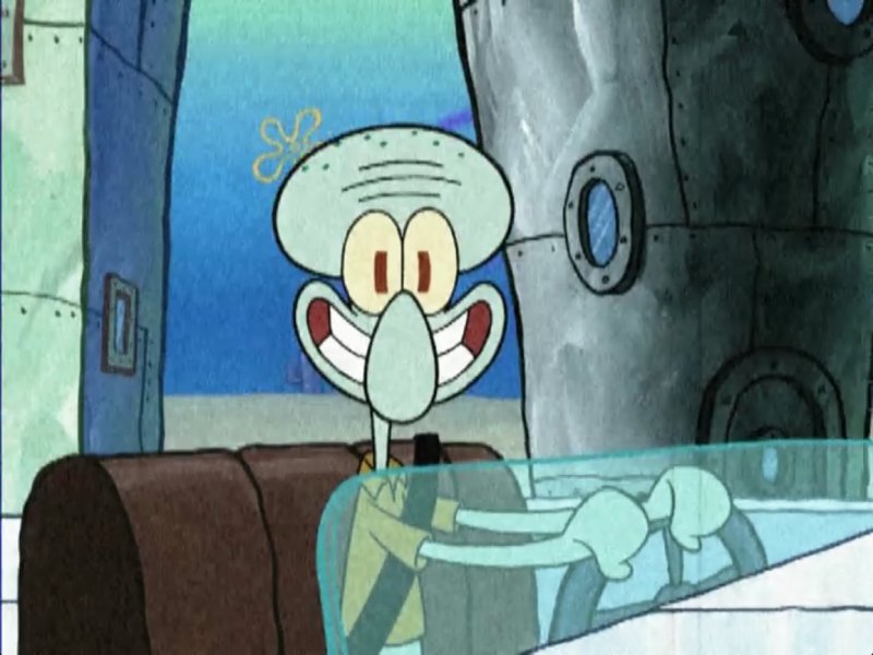 Squidward Smiling