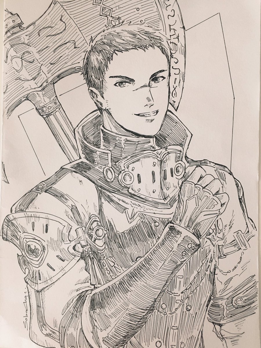 「Commission art for @Ven_Aquilla & Arenvald #ffxiv #Arenvald 」Sobachan ...