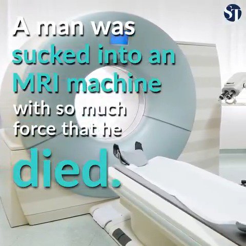 Man carrying oxygen cylinder dies after getting sucked into MRI machine ...