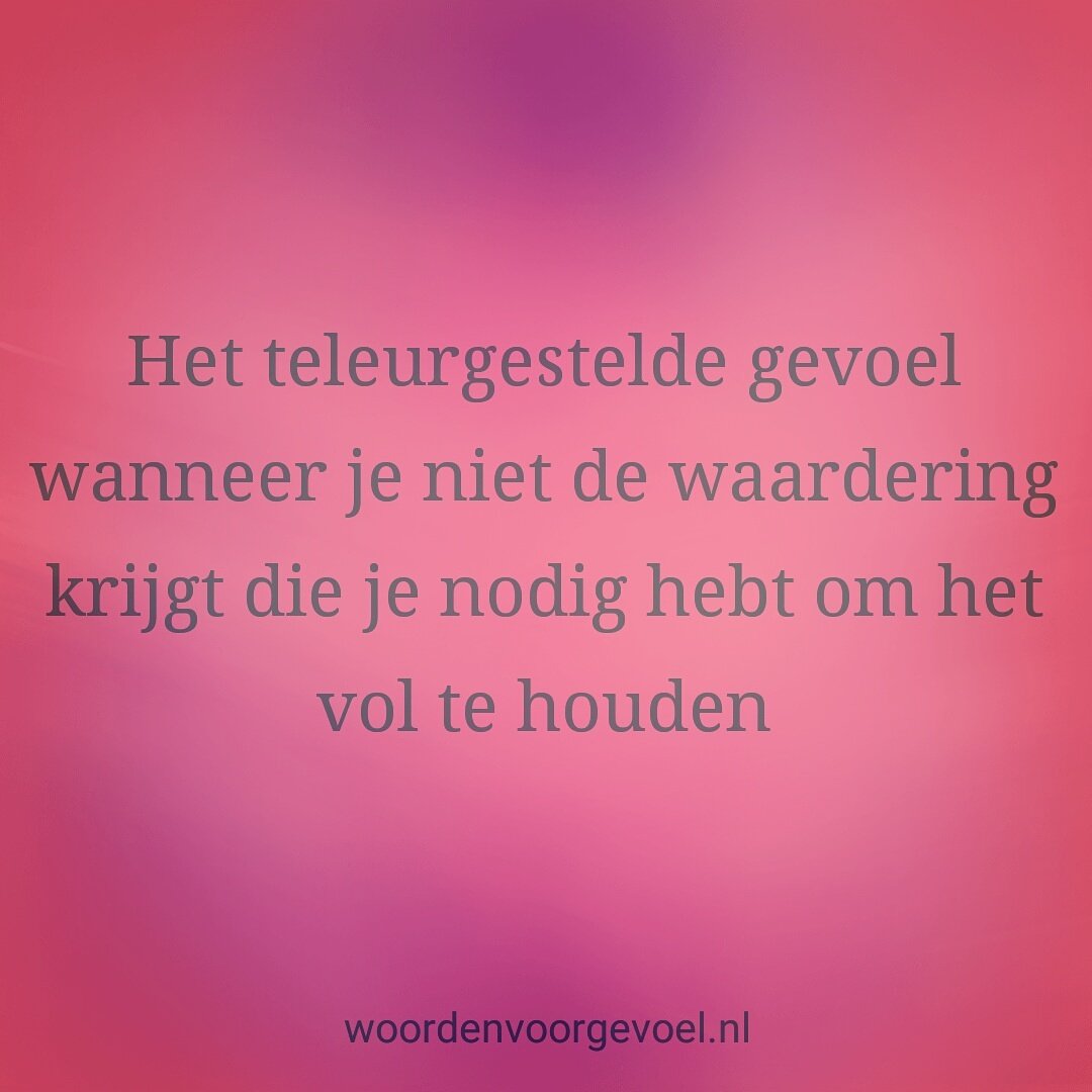 Teleurstelling Quotes