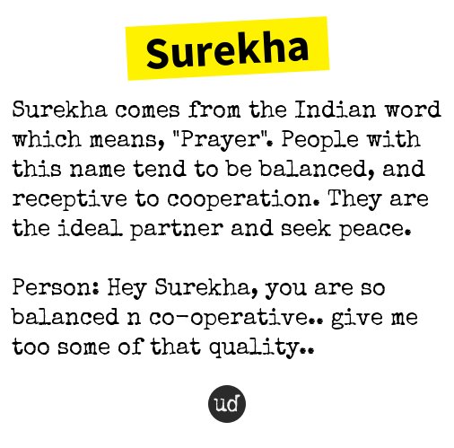 Surekha Name
