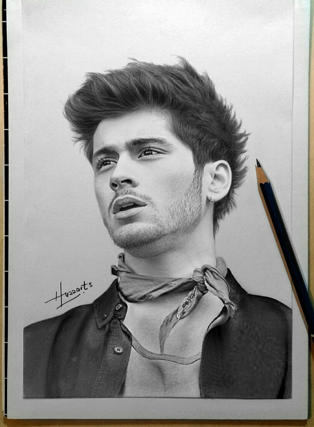 Zayn Malik Drawing Step By Step