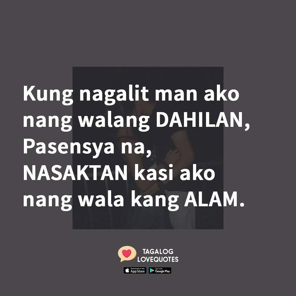 Nasaktan Tagalog Quotes Jessame Ginsonna On X: "Dapat Pag Nagmahal Ka,