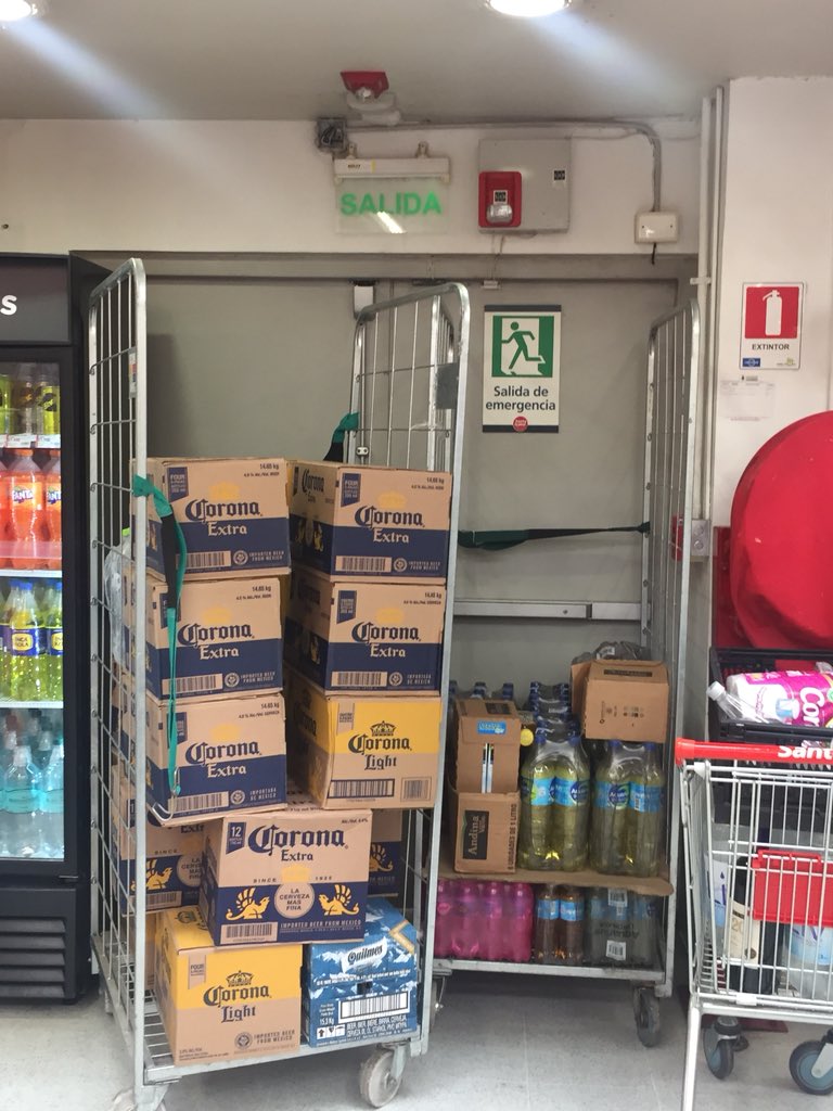 Puerta De Salida De Emergencia Bloqueada Control De Acceso Botón De