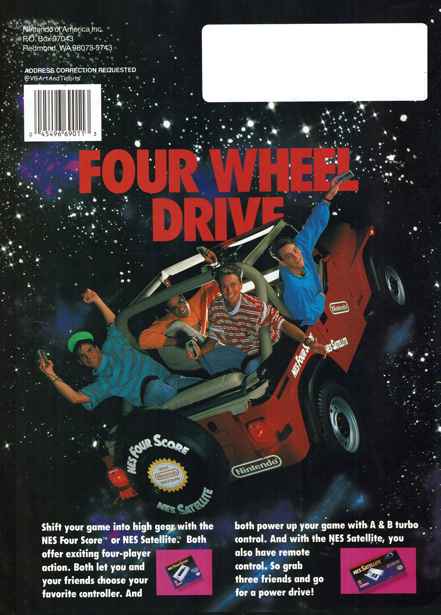 Videogameartandtidbits On Twitter Nes Four Score And Nes Satellite 4