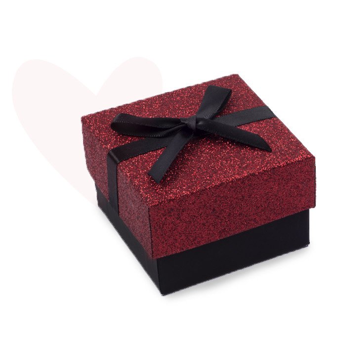 Red Glitter Gift Boxes