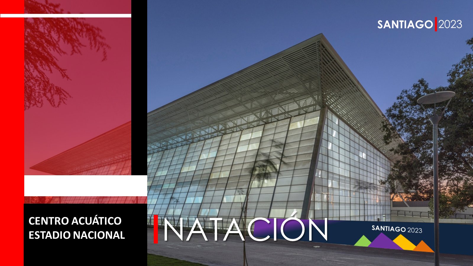 Santiago 2023 on Twitter: "Con una capacidad para 1500 espectadores, el Centro Acuático del ...