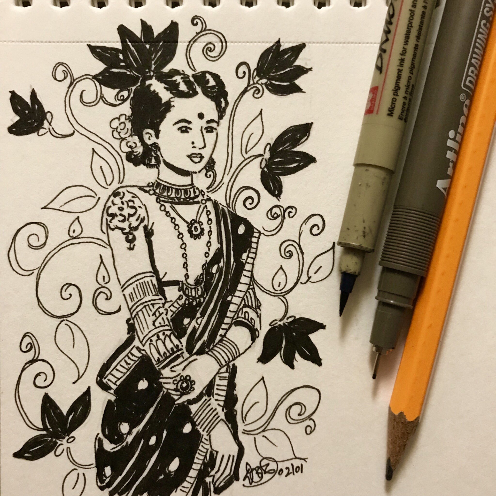 Incredible India Pencil Drawings