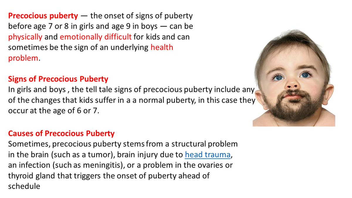 Precocious Puberty Symptoms