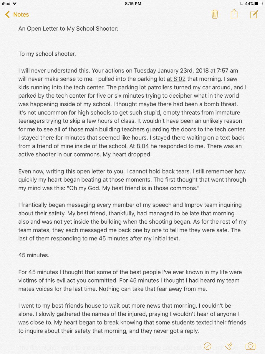 Examples Of Open Letters