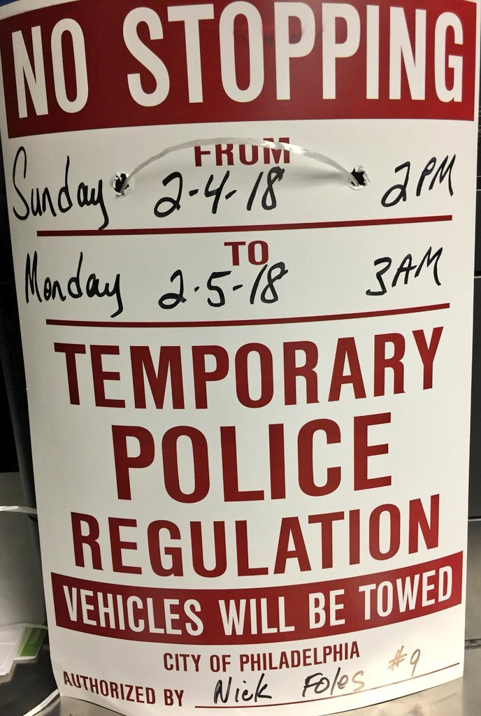Temporary No Parking Signs