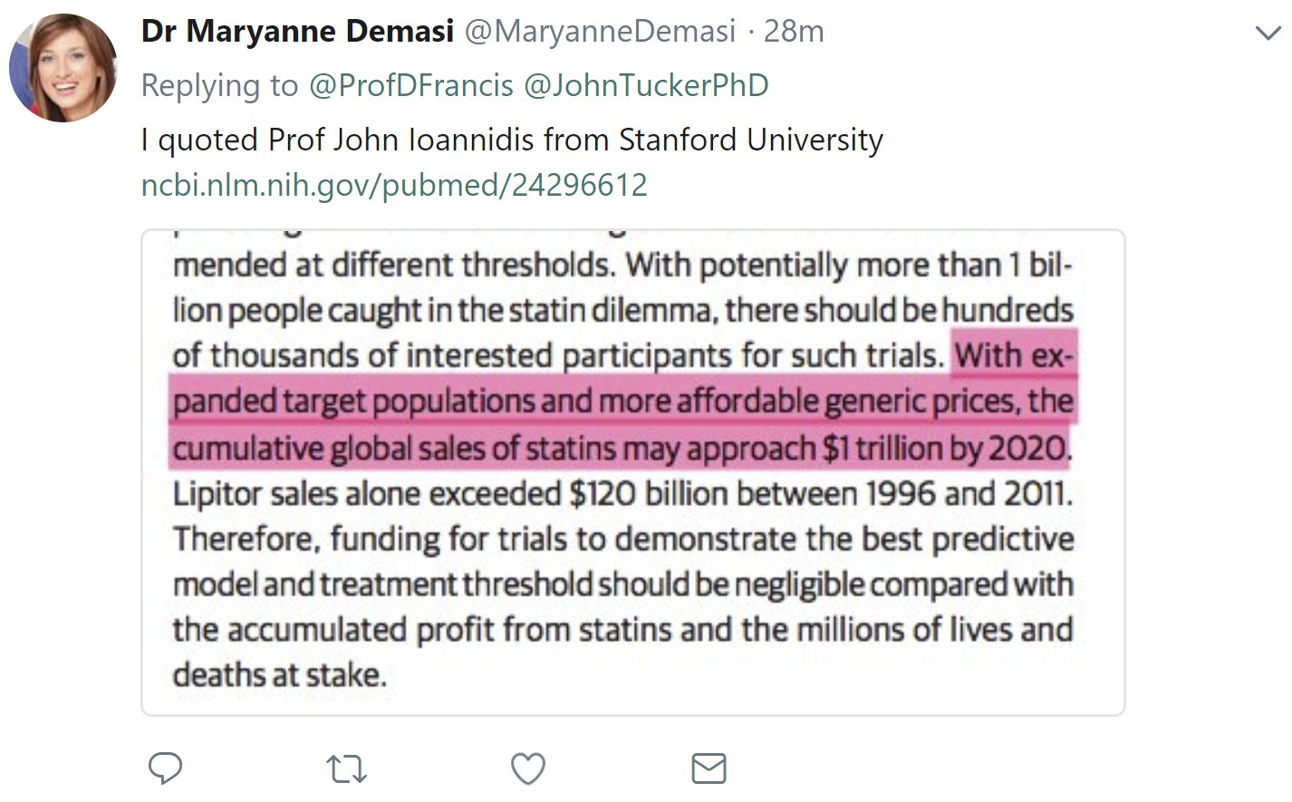 Prof Darrel Francis ☺ Mk CardioFellows Great Again on Twitter: "Maryanne fights back! 😄 How ...