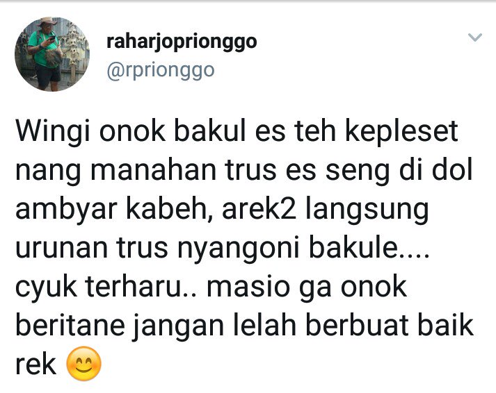 Belok kiri lurus aj sampe ktemu jeglongan, ok bro? (@sapufidli) | Twitter
